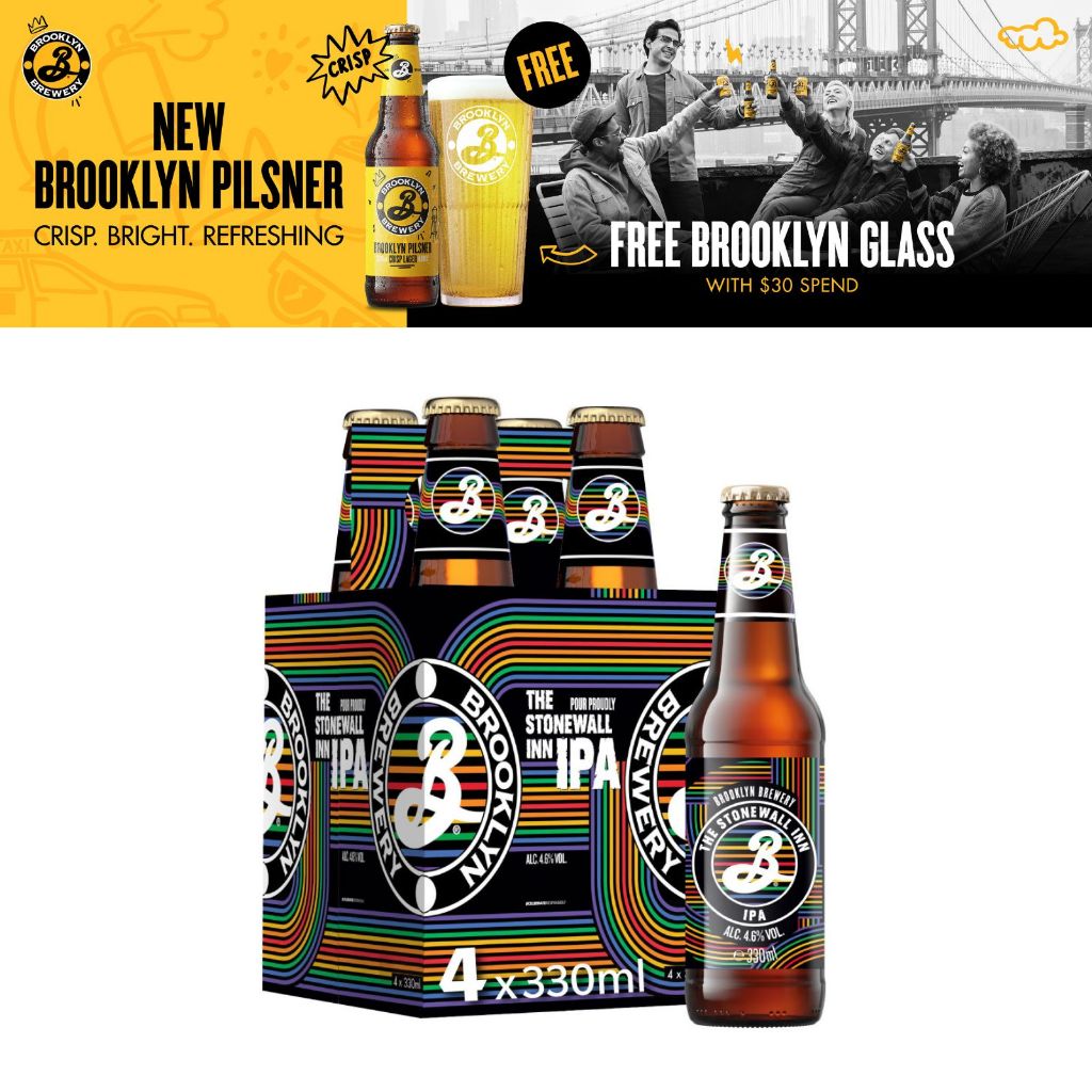 Brooklyn Stonewall Inn IPA Craft Beer (4x330ml) | Shopee Singapore