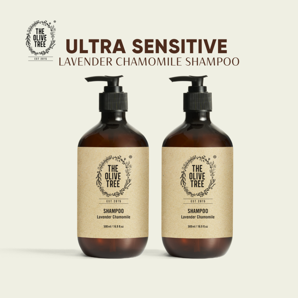 The Olive Tree Sensitive Scalp: Lavender Chamomile Shampoo Set | Shopee ...
