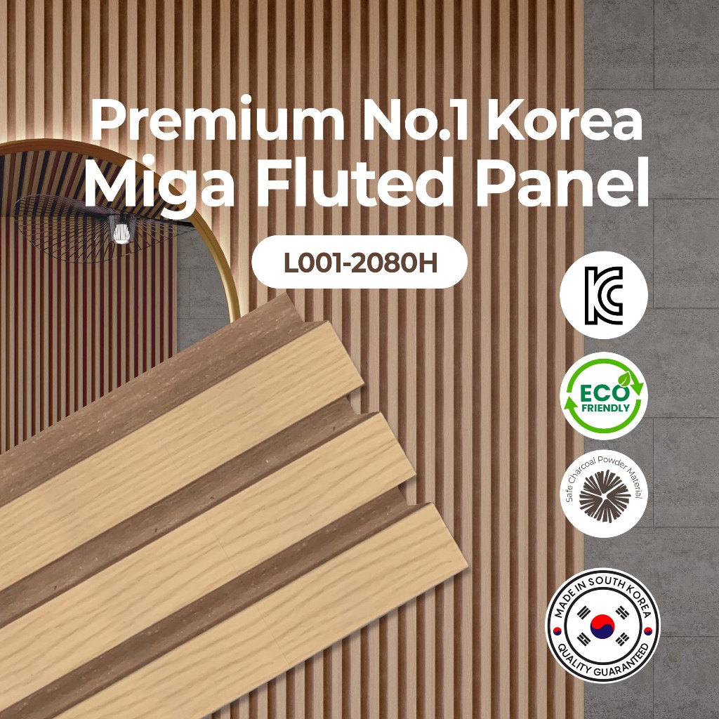 DEKOREA Miga Korean Louver Wall Panel Decoration Fluted Panel L001 ...