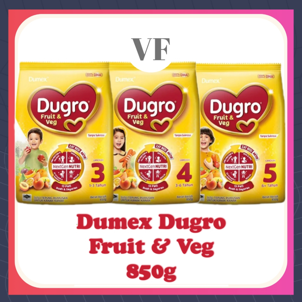 Dumex Dugro Step 3, 4 & 5 Fruit & Vegetable Growing Up Milk Formula ...