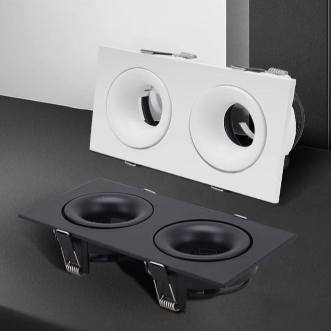 PLH OLA Double Square Recessed GU10/MR16 Casing | Shopee Singapore