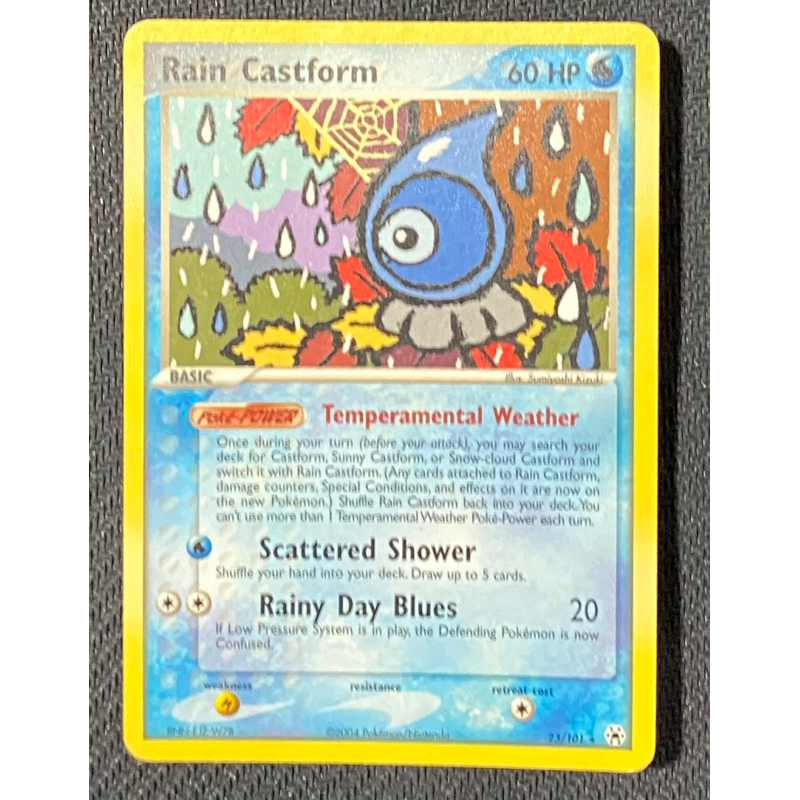 Pokemon TCG Card Rain Castform EX Hidden Legends 23/101 Rare | Shopee Singapore