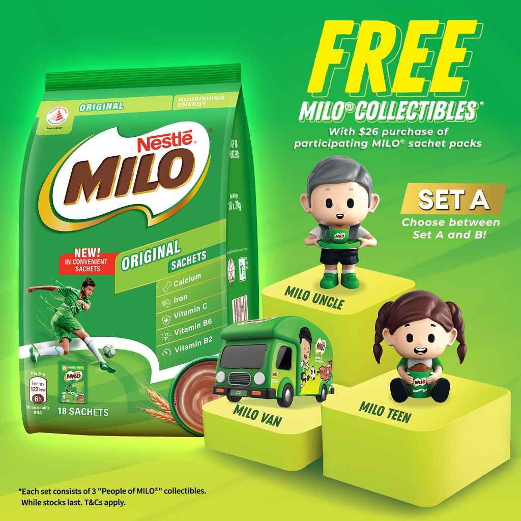 MILO Original Sachets 18x30g | Shopee Singapore