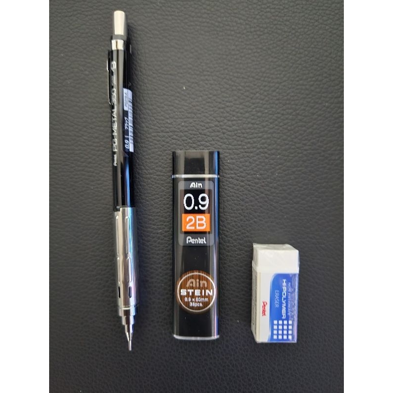 [Bundle of 1set]0.9 Mechanical Pencil +0.9 Pencil lead+Eraser (New ...