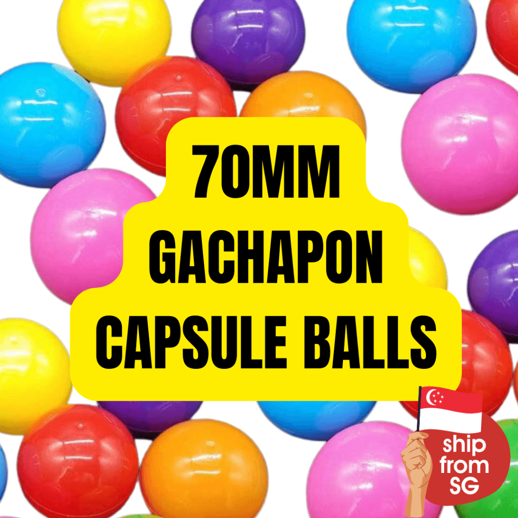 Gachapon 70mm Capsule Balls Empty Toy Ball Surprise Gift Lucky Draw ...