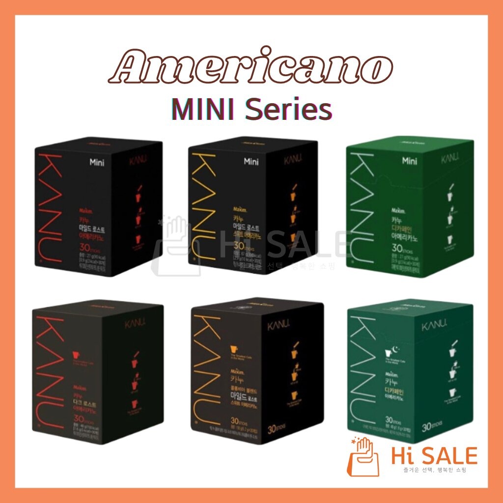 MAXIM KANU Americano MINI Size / Dark Roast / Sweet Mild Roast ...