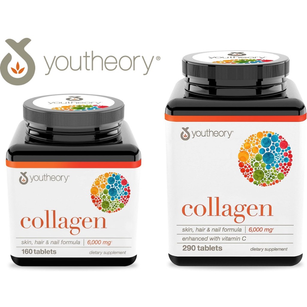 Youtheory Collagen with Vitamin C, 160 or 290 tablets, Advanced ...
