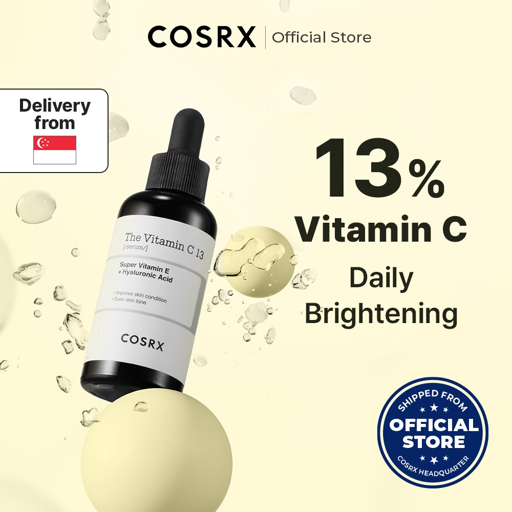 [COSRX] The Vitamin C 13 Serum (20ml), Pure Vitamin C 13%, Daily Mild Brightening Serum ...
