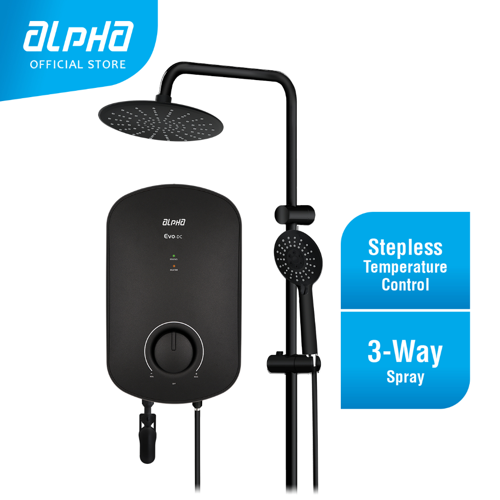 ALPHA - EVO DC Rain Shower Instant Water Heater (Non Pump) [Exclude ...