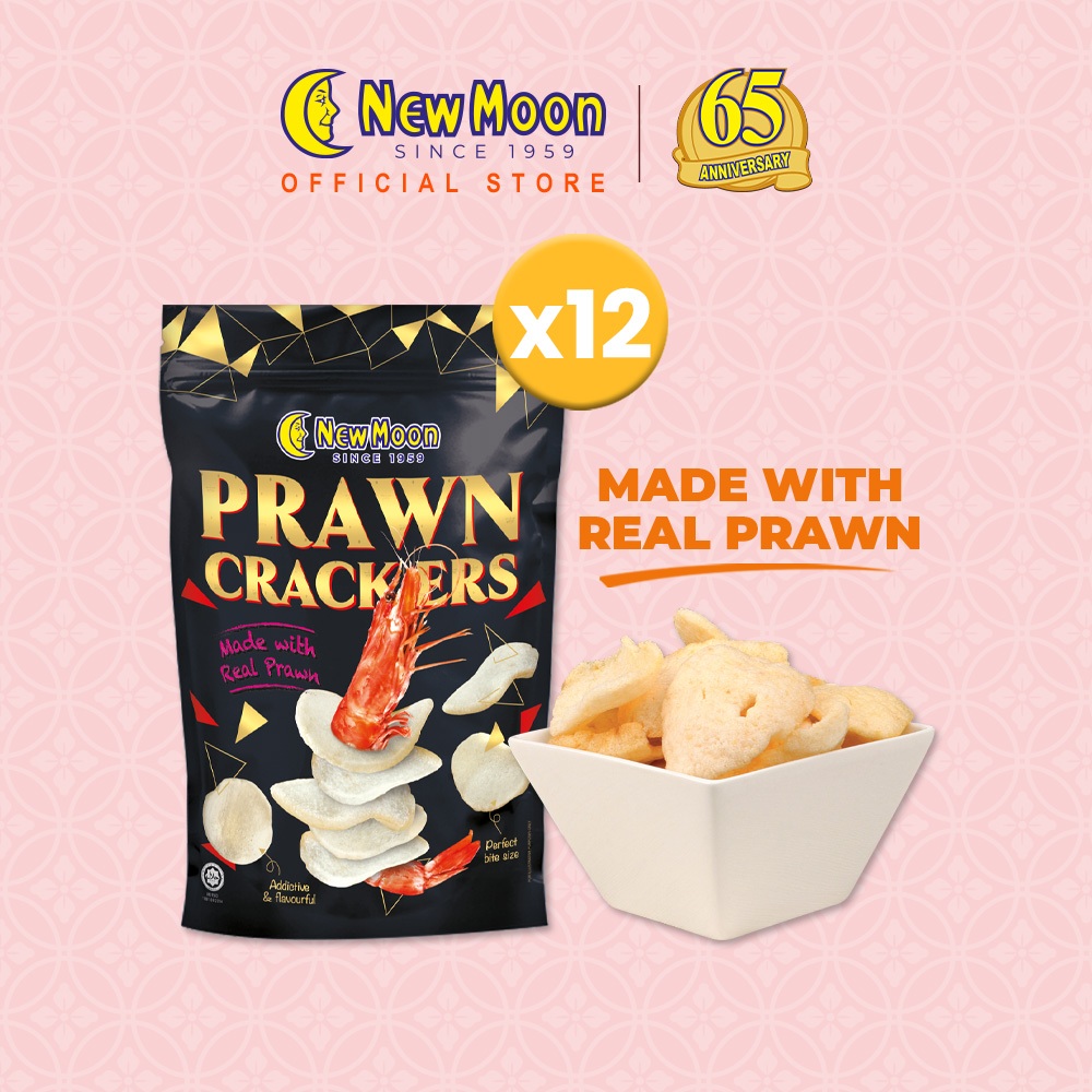 [Bundle of 12] New Moon Prawn Crackers 75g | Shopee Singapore