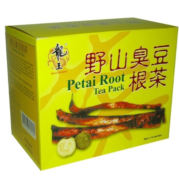 DRAGON KING PETAI ROOT TEA PACK 8G*15S 新加坡龙王 野山臭豆根茶 8克*15包 | Shopee ...