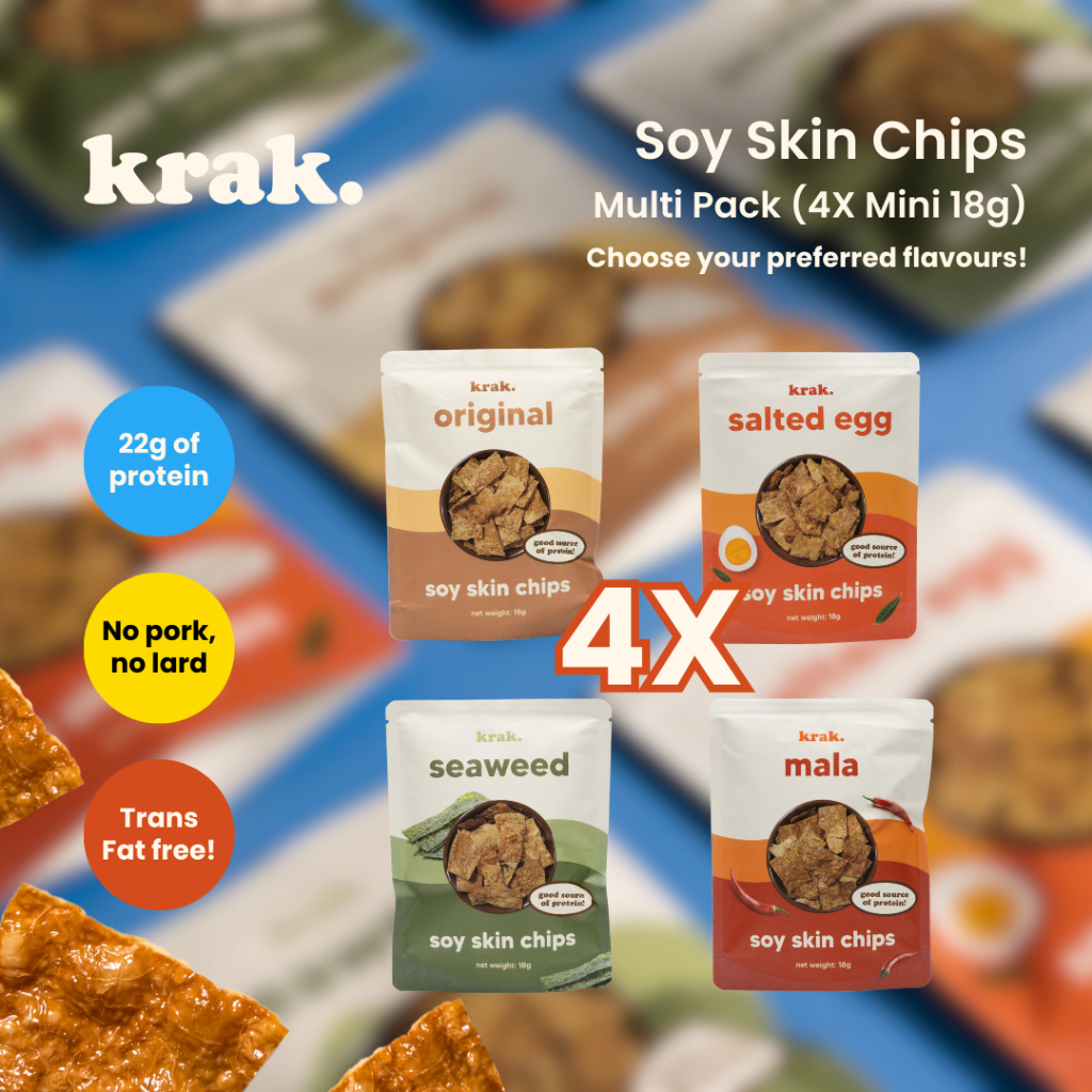 krak. Soy Skin Chips - Mini Multipack (4x 18g) | Crispy Zai Er ...