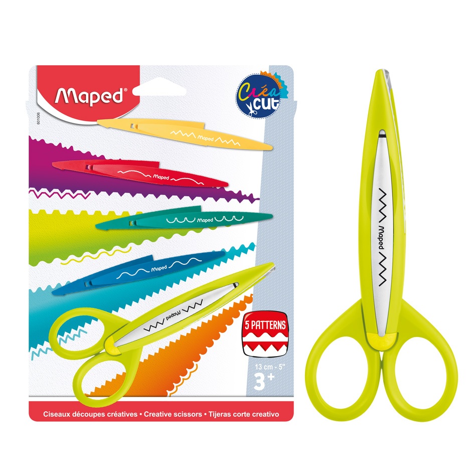 Maped 5 Blades Child Scissor Creacut Craft 601006 (5 in 1 different ...