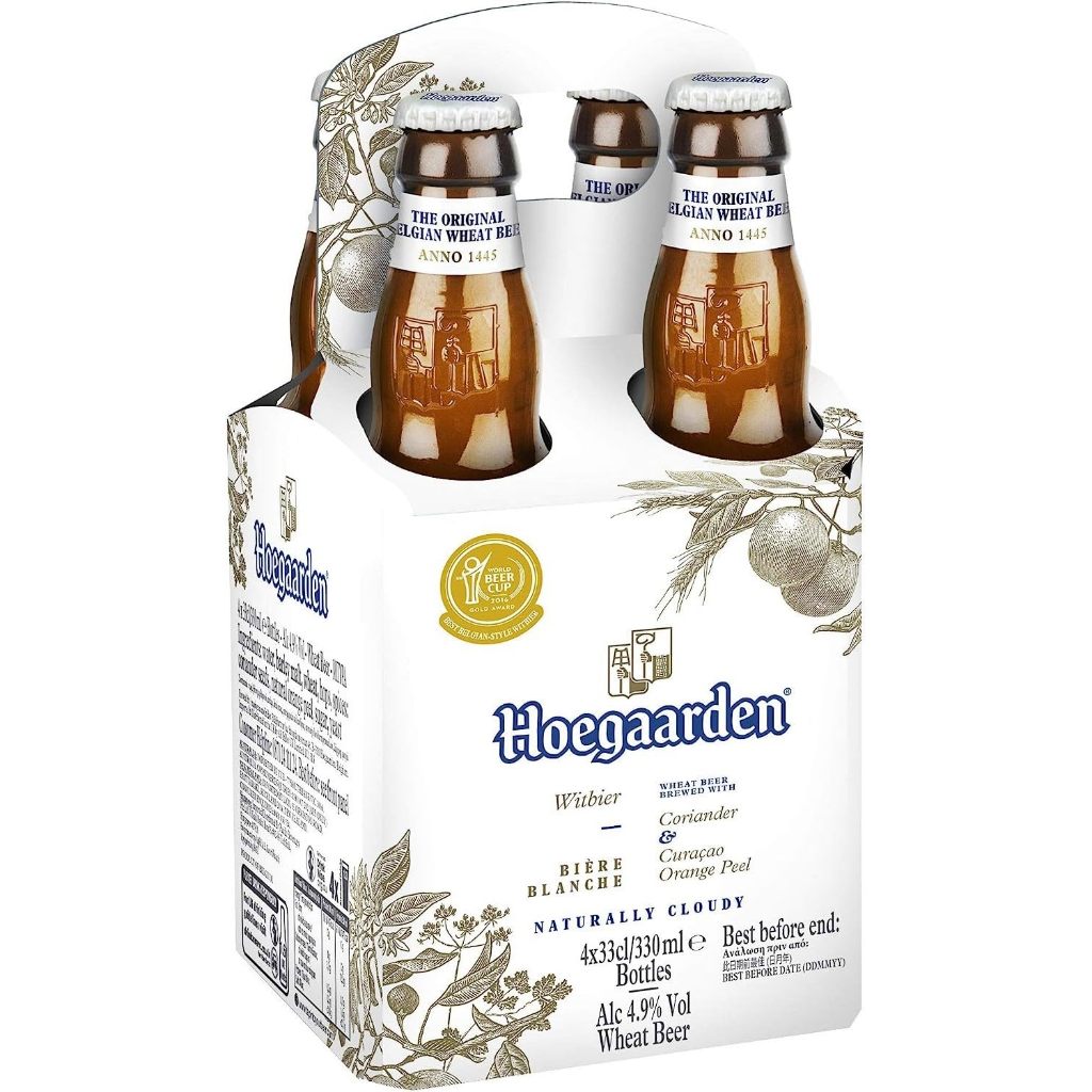 Hoegaarden White Beer 330ml Pack of 4 (4 x 330ml) | Shopee Singapore