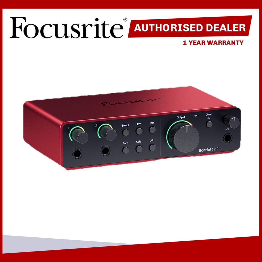 Focusrite Scarlett 2i2 (4th Gen) USB Audio Interface | Shopee Singapore