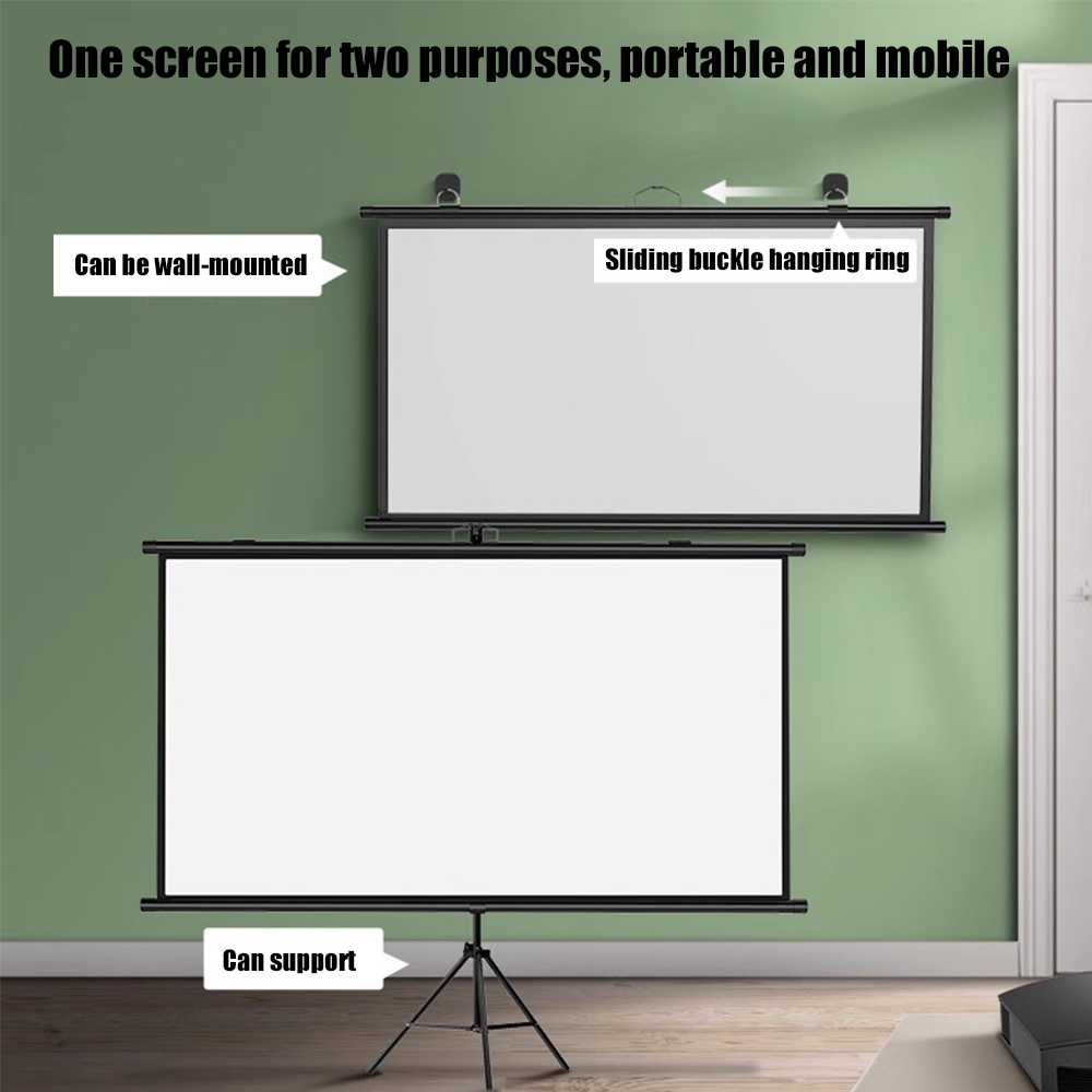 Punch-free projector bracket screen HD anti-glare screen suitable for ...