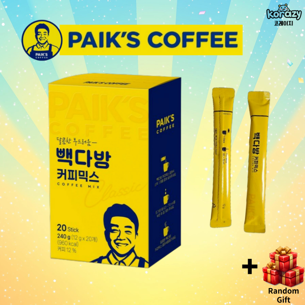 [Paik’s Coffee] Korean instant Coffee Mix 10T/20T/100T | Shopee Singapore