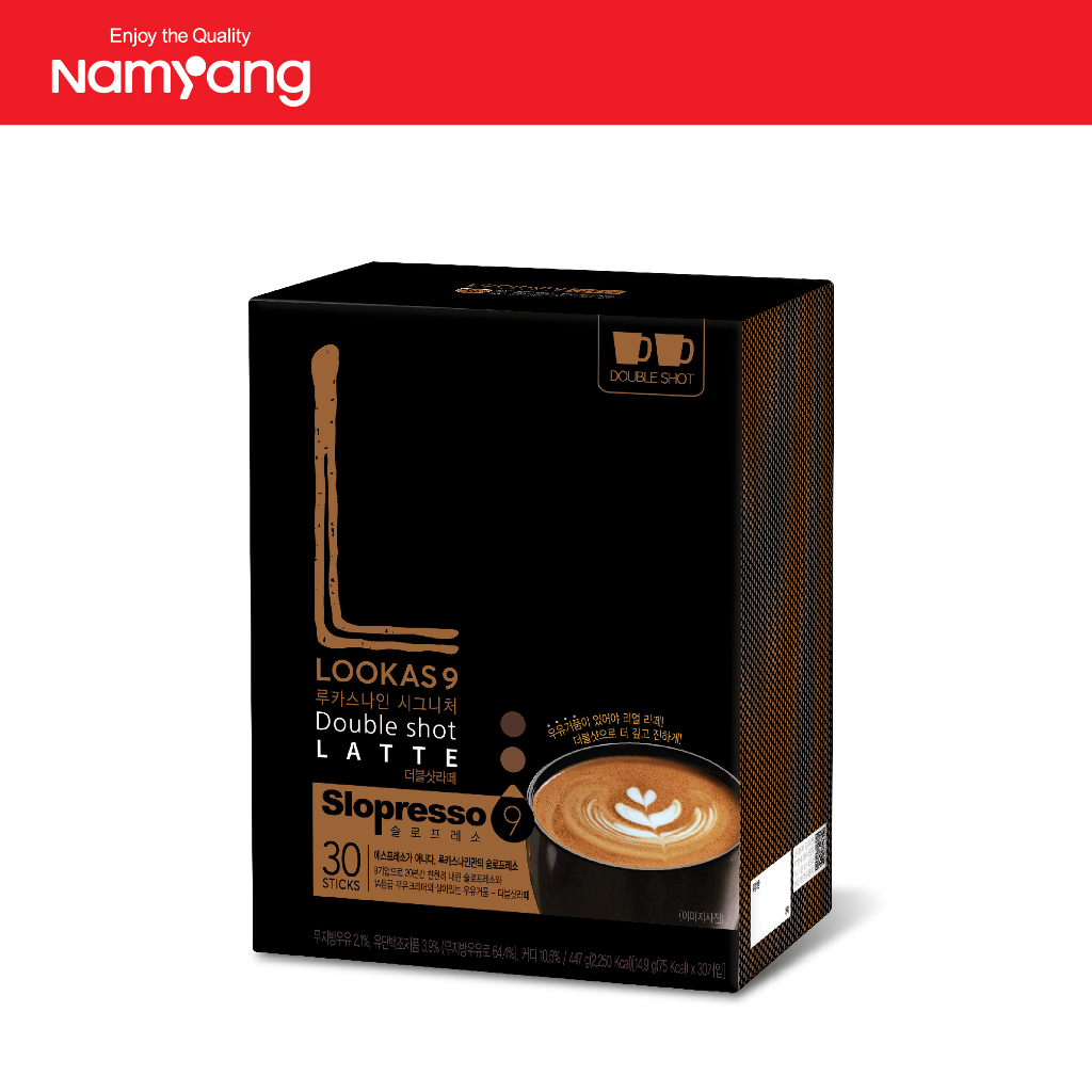 [NAMYANG] LOOKAS9 Double Shot Latte 10 Sticks / 30 Sticks | Shopee ...