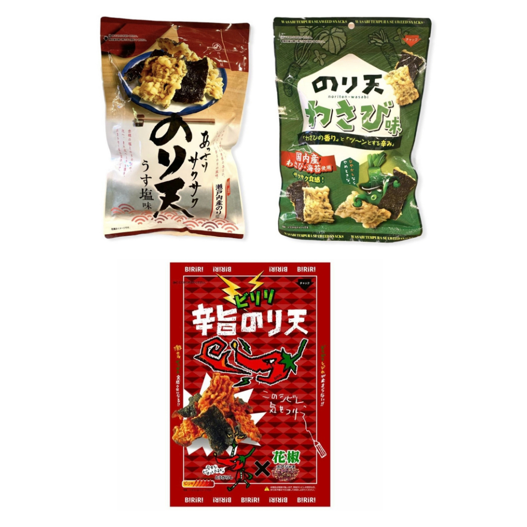 【Ready Stocks】Daiko Noriten Seaweed Tempura Snack (Salt/Wasabi/Spicy ...