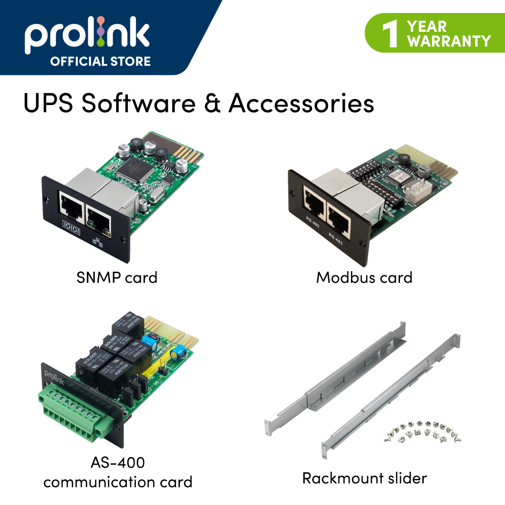 Prolink Network Management Card (SNMP, Modbus, AS-400 Relay Communication Card | Rackmount ...