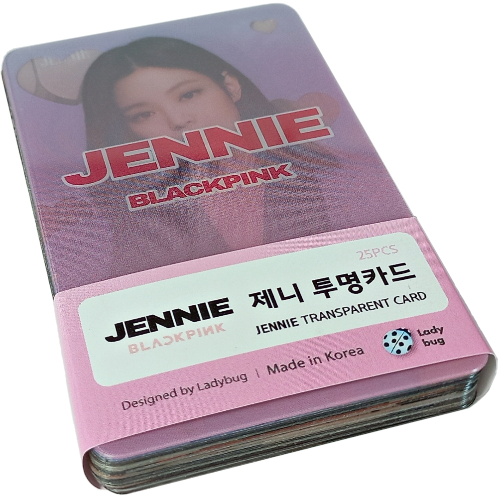 K-POP BLACKPINK(JENNIE) Transparent Photocard Set 25pcs | Shopee Singapore