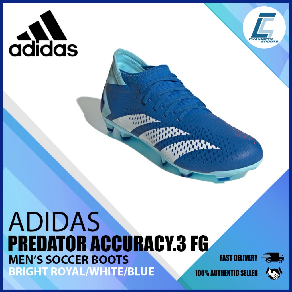 Adidas Men's Predator Accuracy.3 Firm Ground Soccer Boots (GZ0026) (EE2 ...