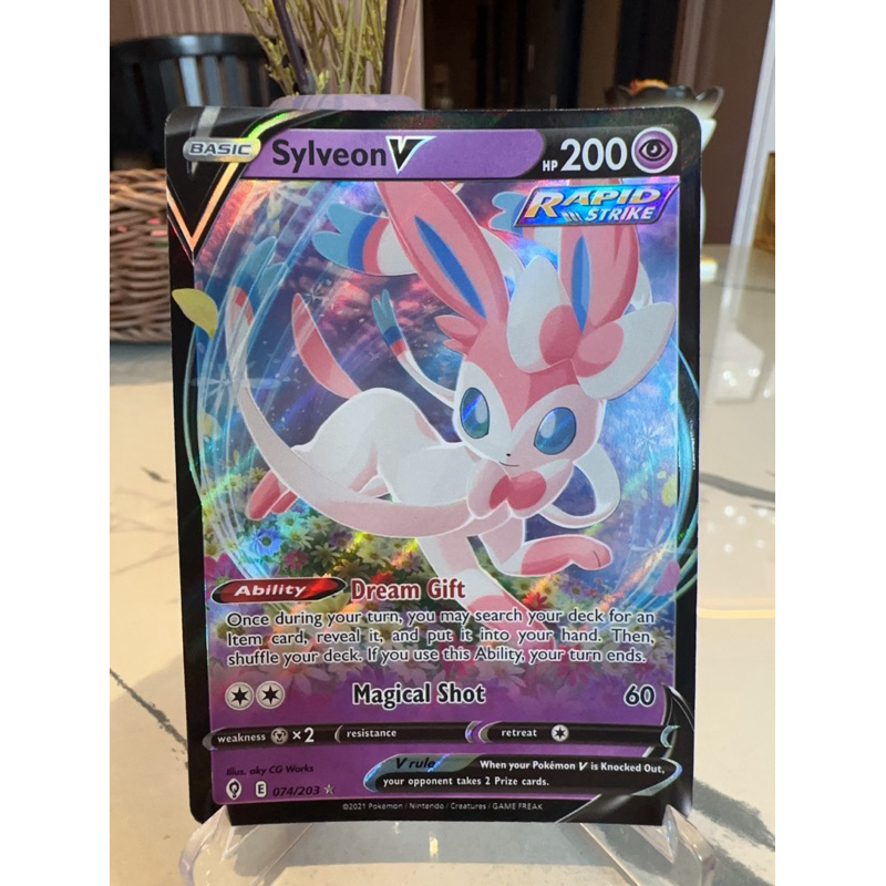 Pokemon sylveon V evolving skies card | Shopee Singapore