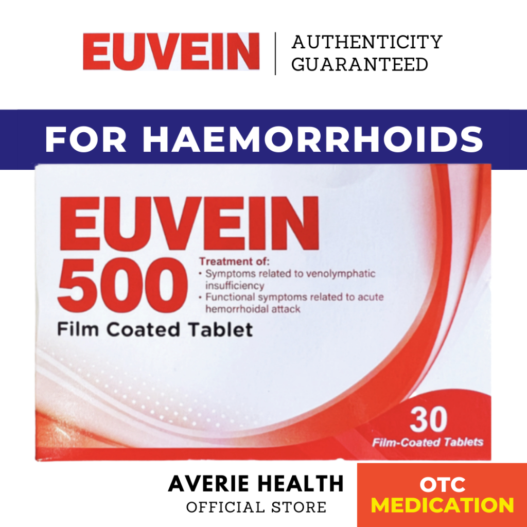 Euvein 500mg Tablet 30's | Reduces Piles, Hemorrhoidal Pain & Varicose ...