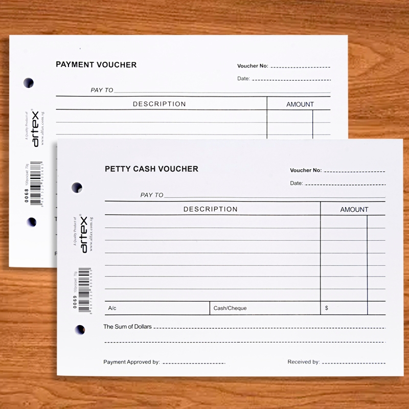 MIX ARTEX VOUCHER PADS | 0068 Payment Voucher | 0069 Petty Cash Voucher | 100sheets/pad | Shopee ...