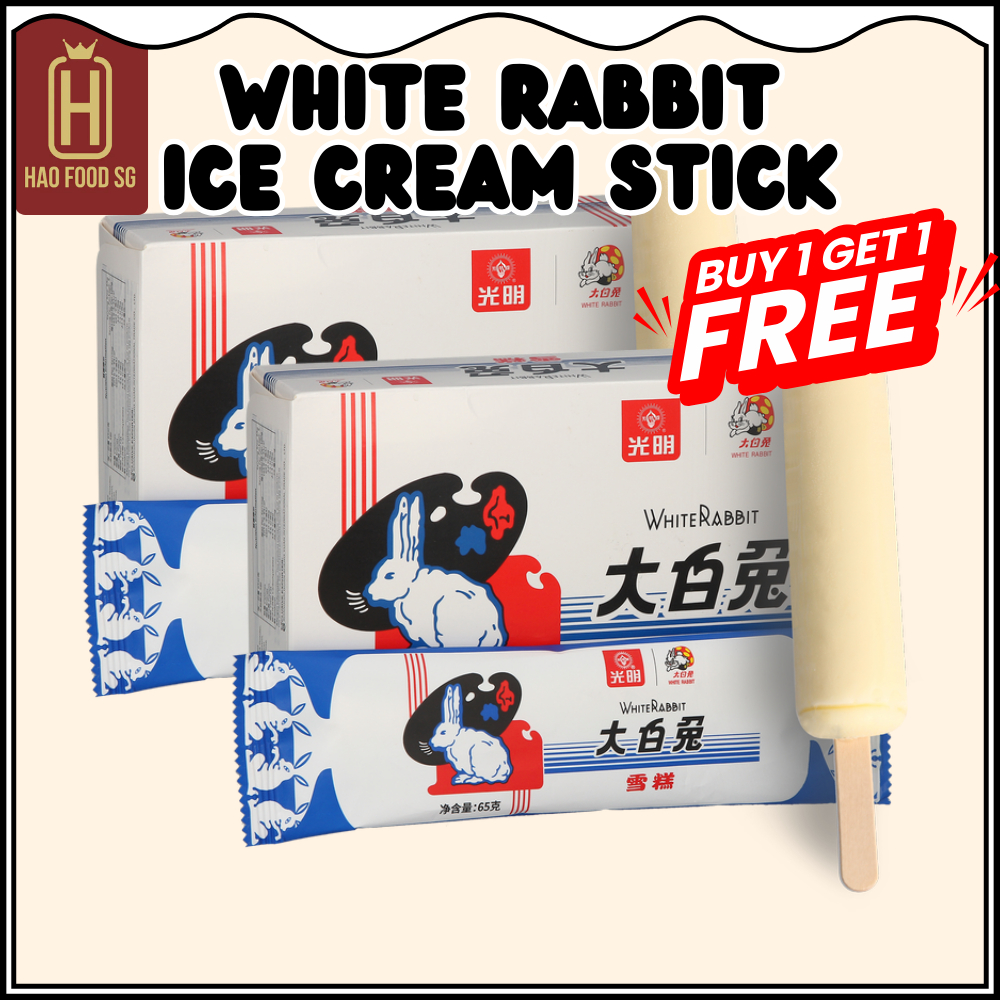 (BUY 1 FREE 1) Original White Rabbit Ice Cream Stick - Vanilla Milk ...