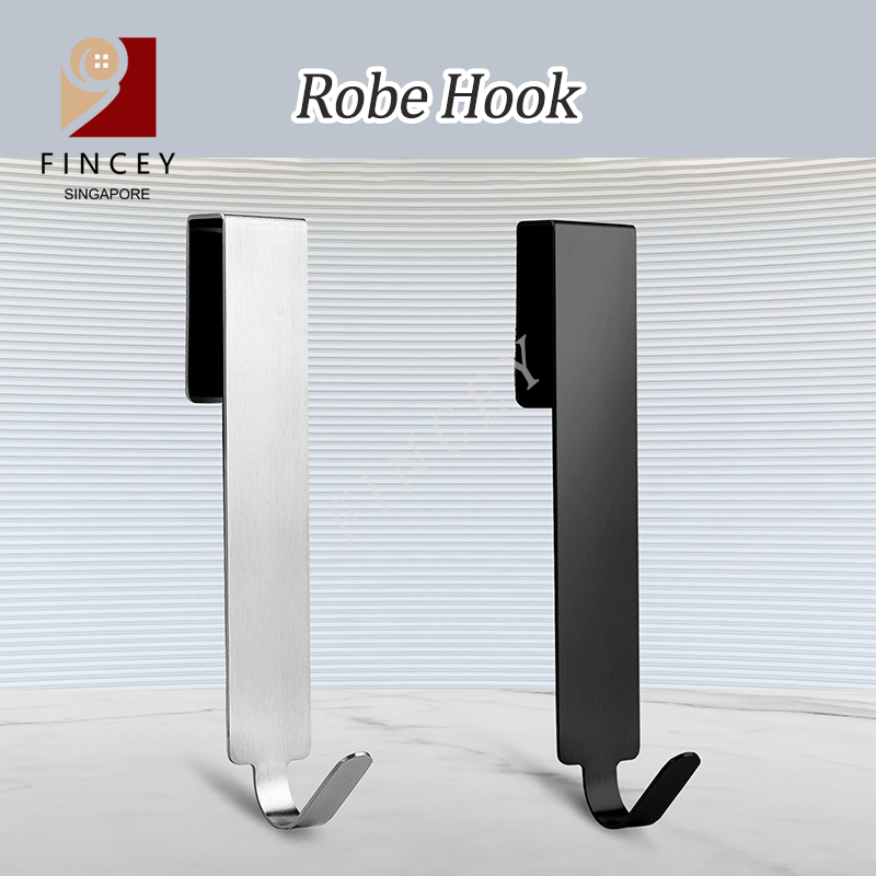 【SG】Hook Hanger Bathroom Robe Hooks Stainless Steel Towel Door Hook ...