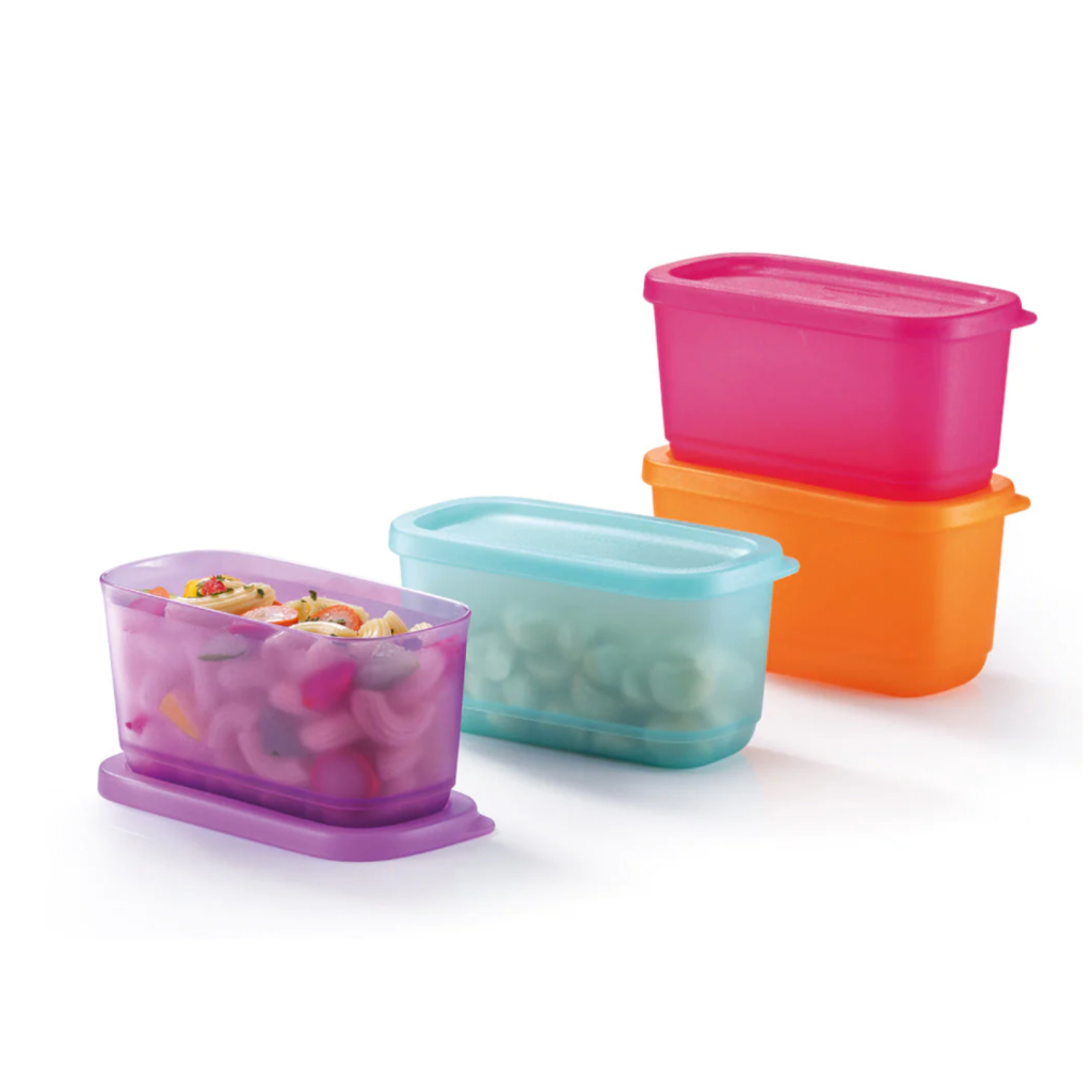 Tupperware Cubix Mini Rectangular Set (4pcs) | Shopee Singapore