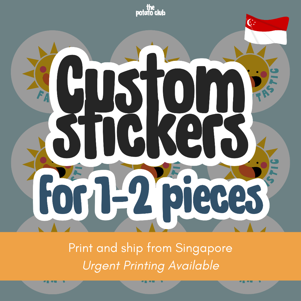 [SG🇸🇬] High Quality Custom Sticker. 1 Piece. No MOQ. Urgent Printing ...