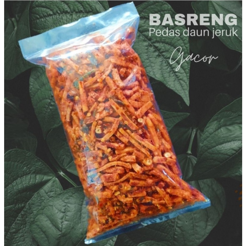 Cemilan Keripik BASRENG Pedas Bandung 250 gr / Cemilan Baso Goreng ...