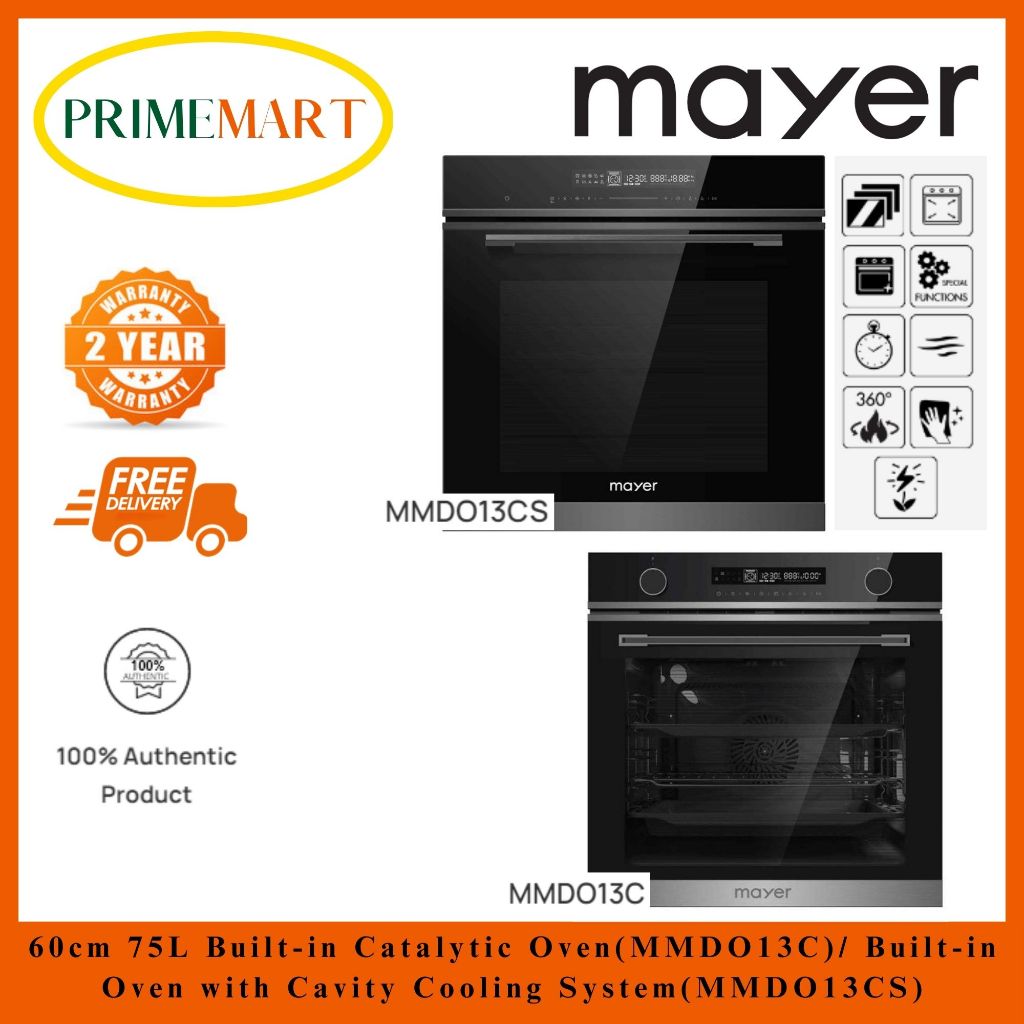 MAYER: 60cm Built-in Oven with Cavity Cooling System - MMDO13CS / 60cm ...