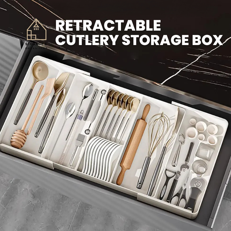 [Ready Stock] Cutlery Drawer Organizer Tableware Silverware Holder ...