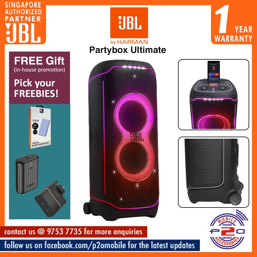 JBL PartyBox Ultimate Massive party speaker with powerful sound, multi ...