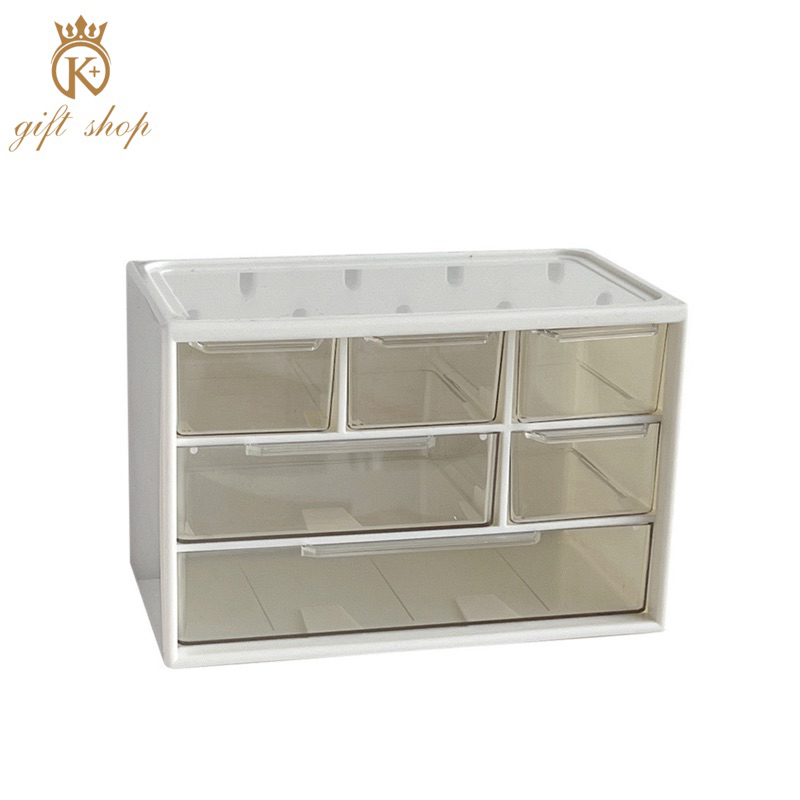 [K Plus🇸🇬] Mini Transparent Drawer Storage Box Office Desktop and ...