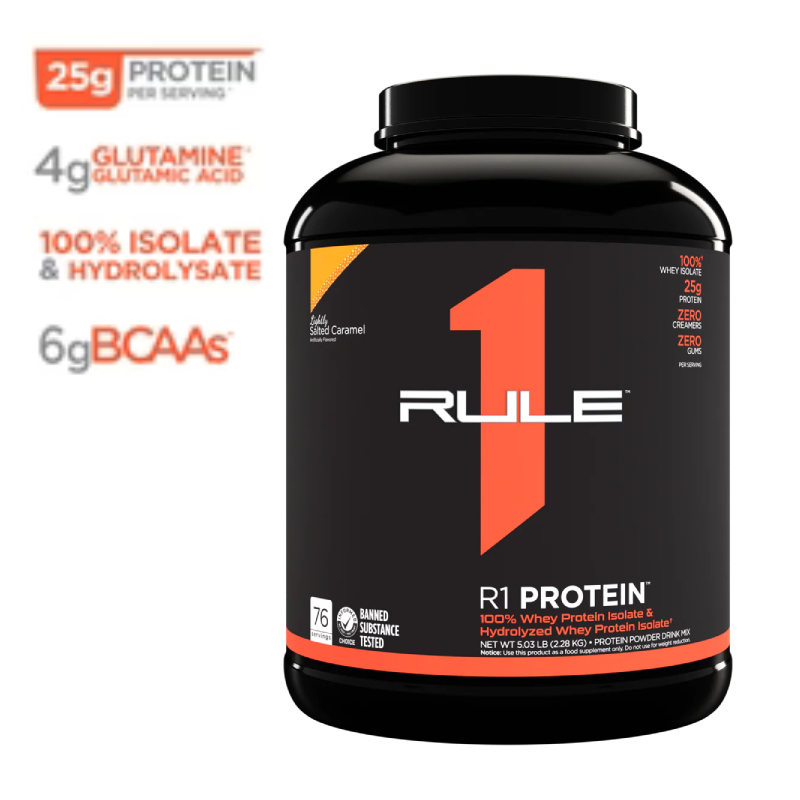 Rule One Protein 100% Super Pure Whey Isolate / Hydrolysate 2lbs / 5lbs ...