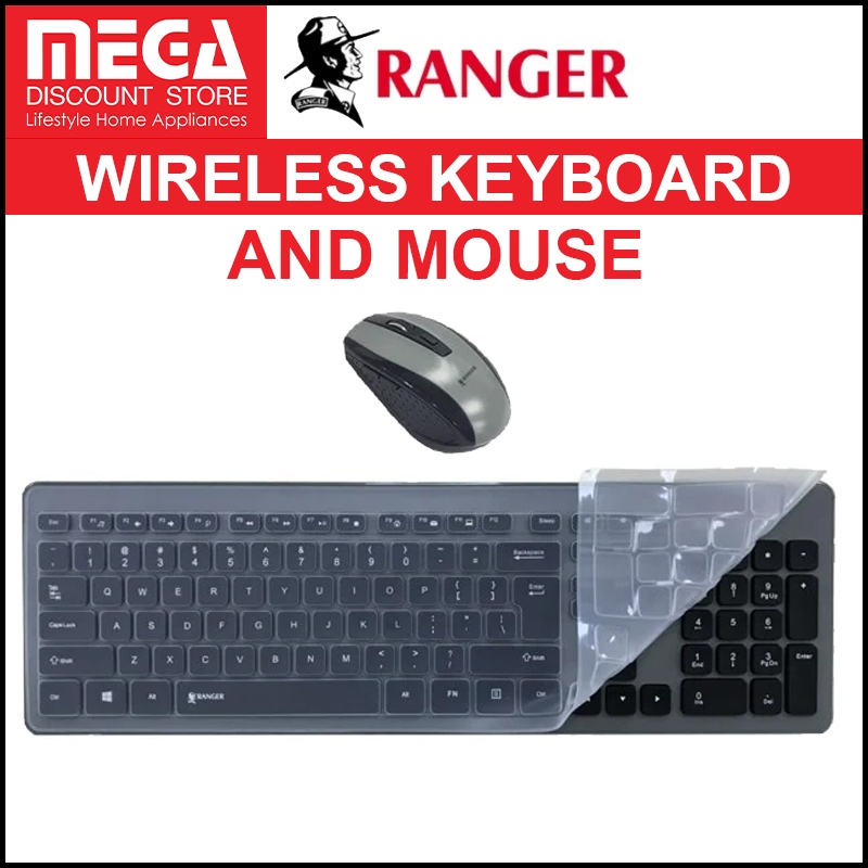 RANGER KB430 WIRELESS KEYBOARD WITH MOUSE & PROTECTIVE SILICON COVER ...