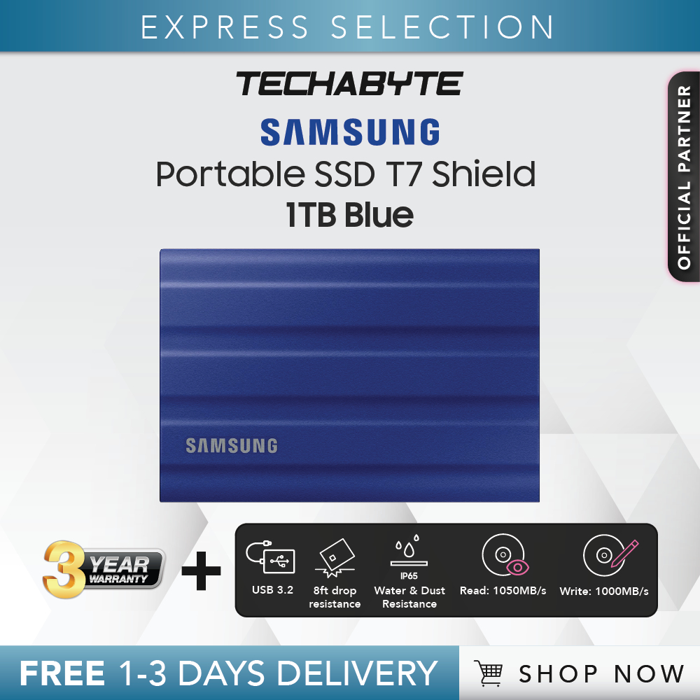 [FAST SHIP] Samsung T7 Shield Portable SSD (1TB/ 2TB/4TB) | Shopee ...