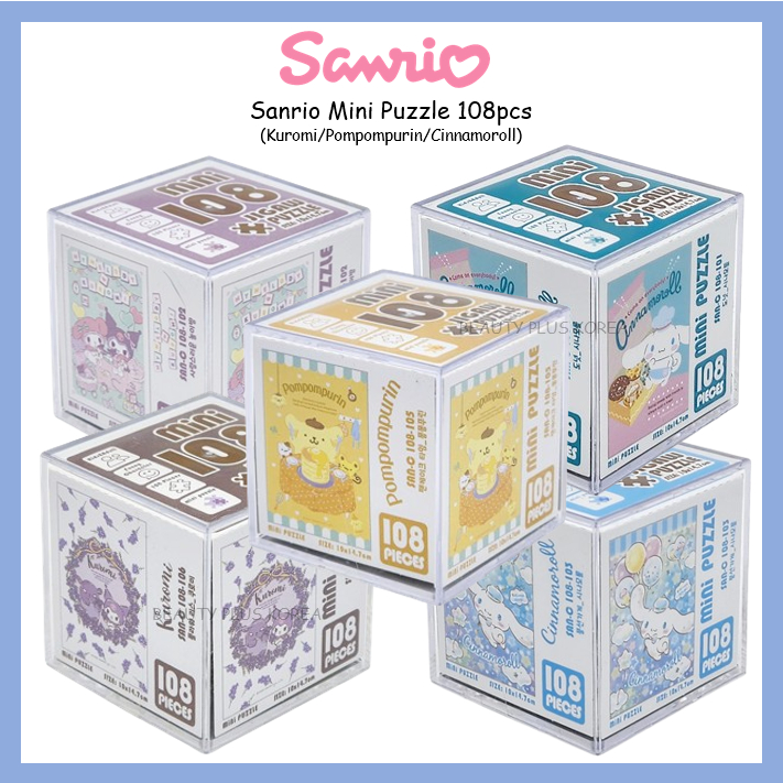 [Sanrio] Sanrio Mini Puzzle 108pcs 1p(Kuromi/Pompompurin/Cinnamoroll) Jigsaw Puzzle | Shopee ...