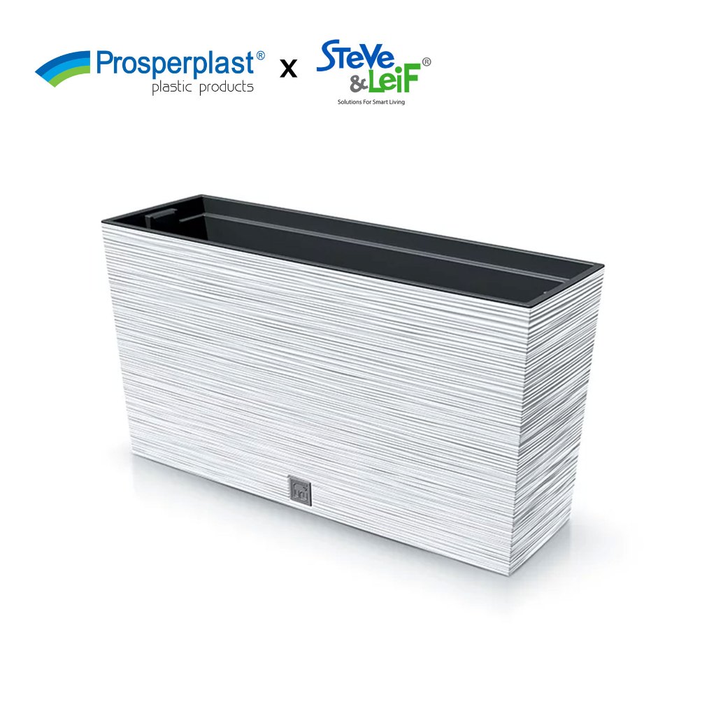 Prosperplast Furu M Texture and Woven Flower Pot (770x235x406mm)(White ...