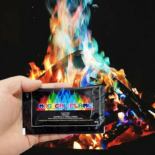 (SG Ready Stock) Colourful Rainbow Fire Powder | Magic Flame | Magical ...