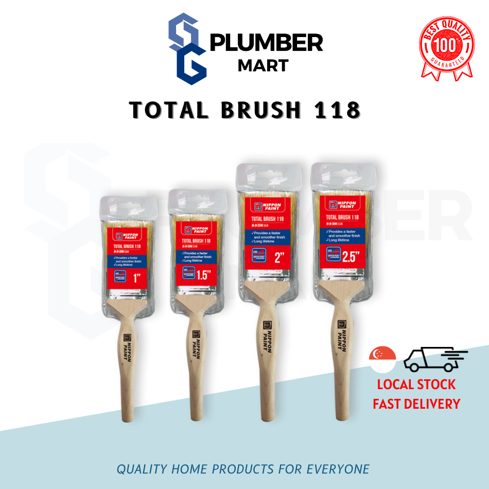【SG】SG Plumber Mart | NIPPON Paint Total Brush 118 | Shopee Singapore