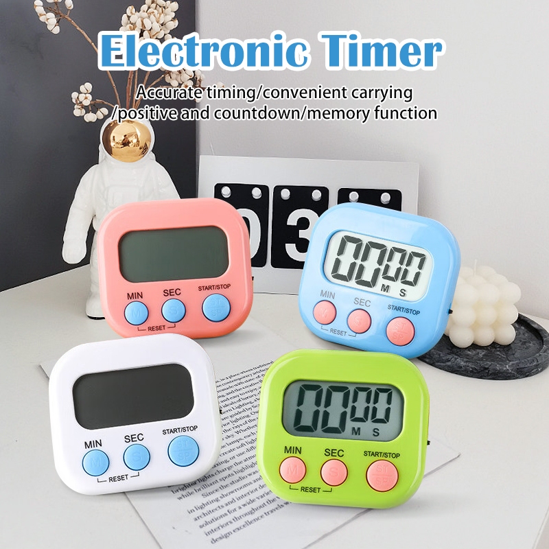 Lcd Digital Kitchen Timer With Alarm Timer Clock Dapur Timer Baking Jam ...