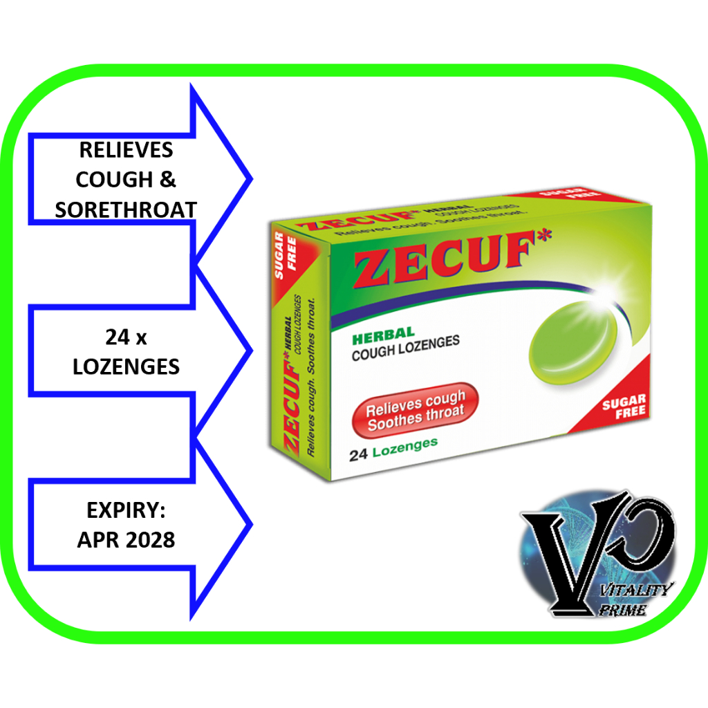 ZECUF Herbal Lozenges 24s [Exp: Apr 28] [Sets of 1, 3, 5] - Sugar Free ...