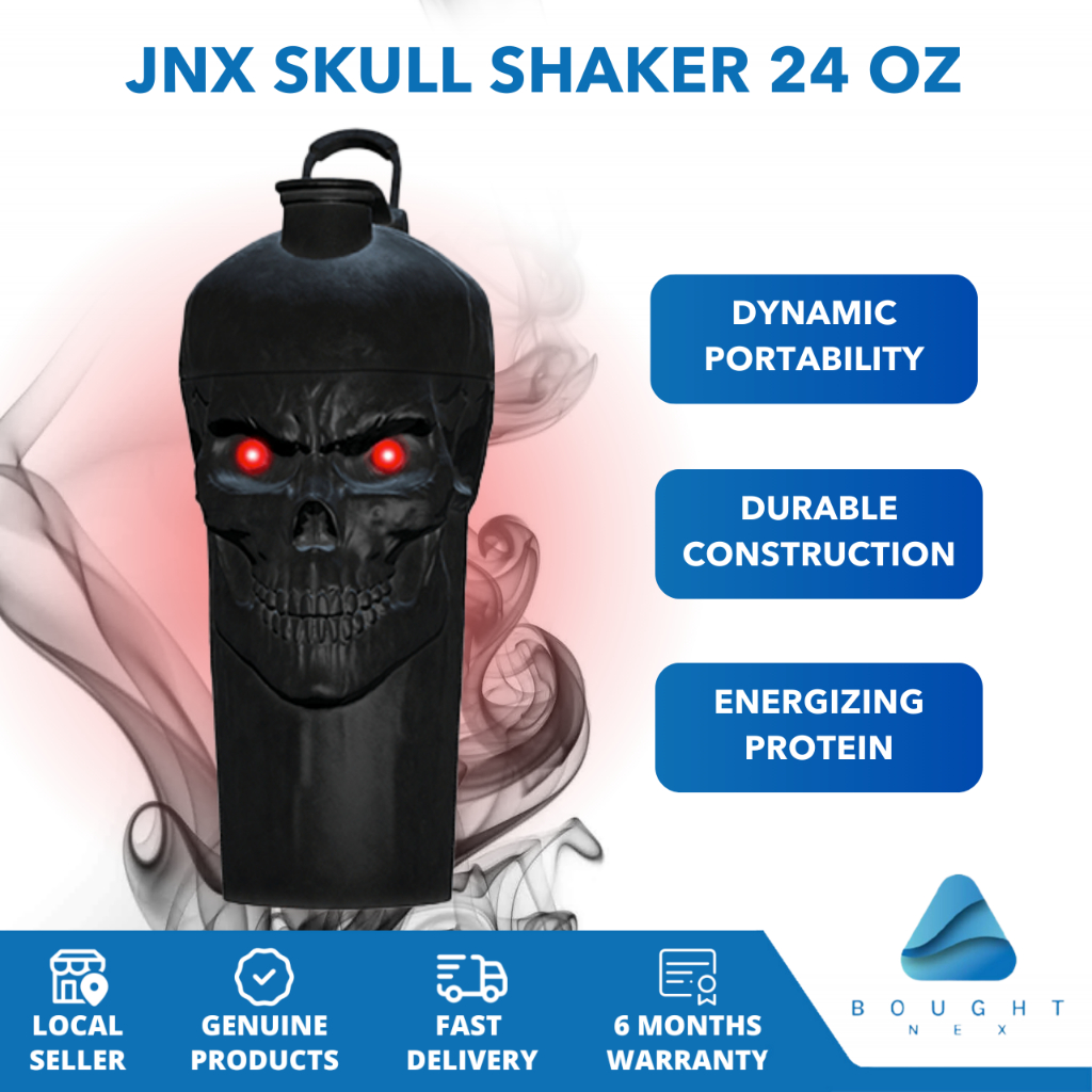 JNX Skull Shaker 24 oz Bold Dynamic Portable and Durable Protein Shaker ...