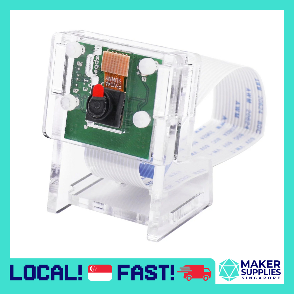 Clear Acrylic Camera Holder (for Raspberry Pi, NVIDIA Jetson) Camera ...