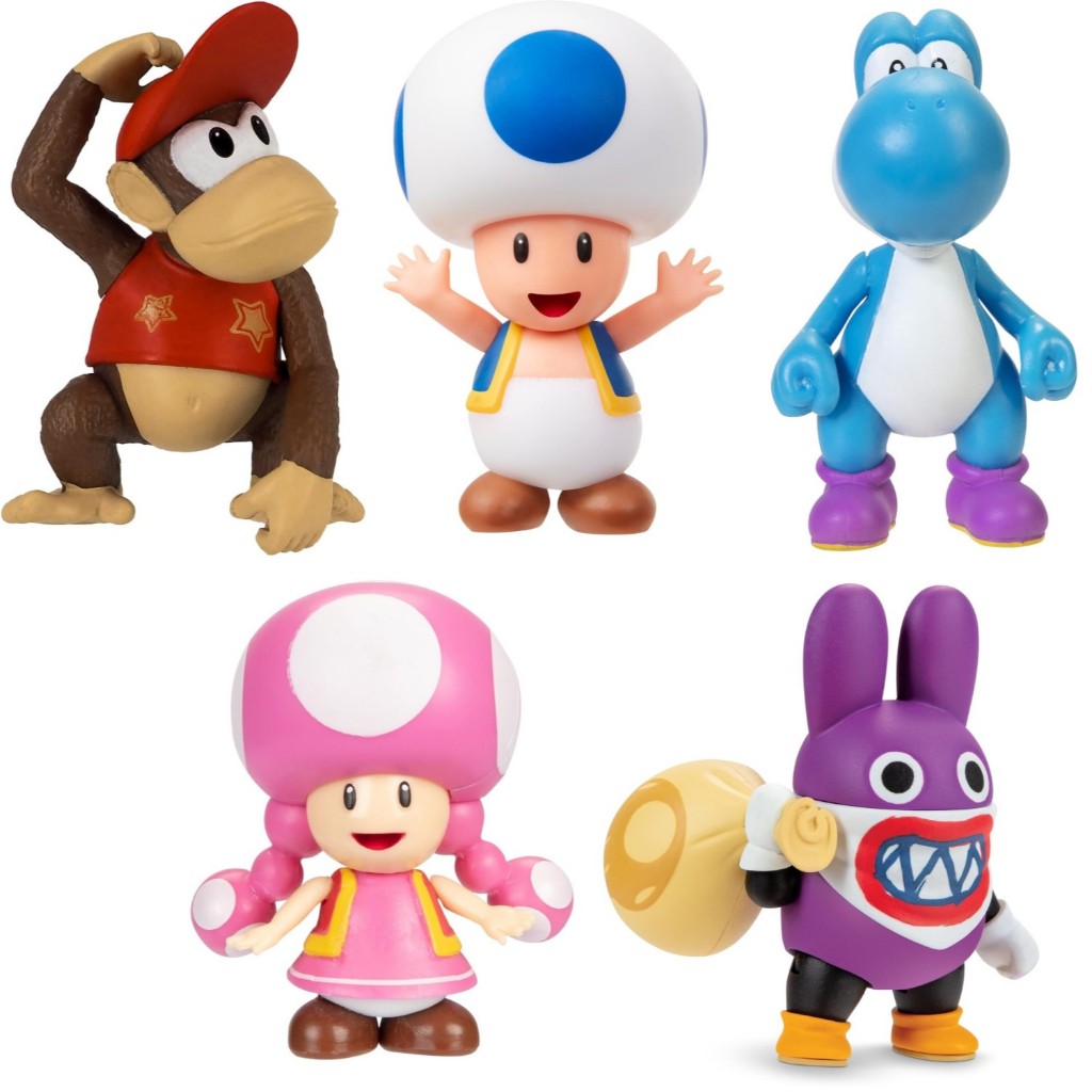 Super Mario Figure Collection Diddy Kong/Toad/Toadette/Yoshi/Totten ...